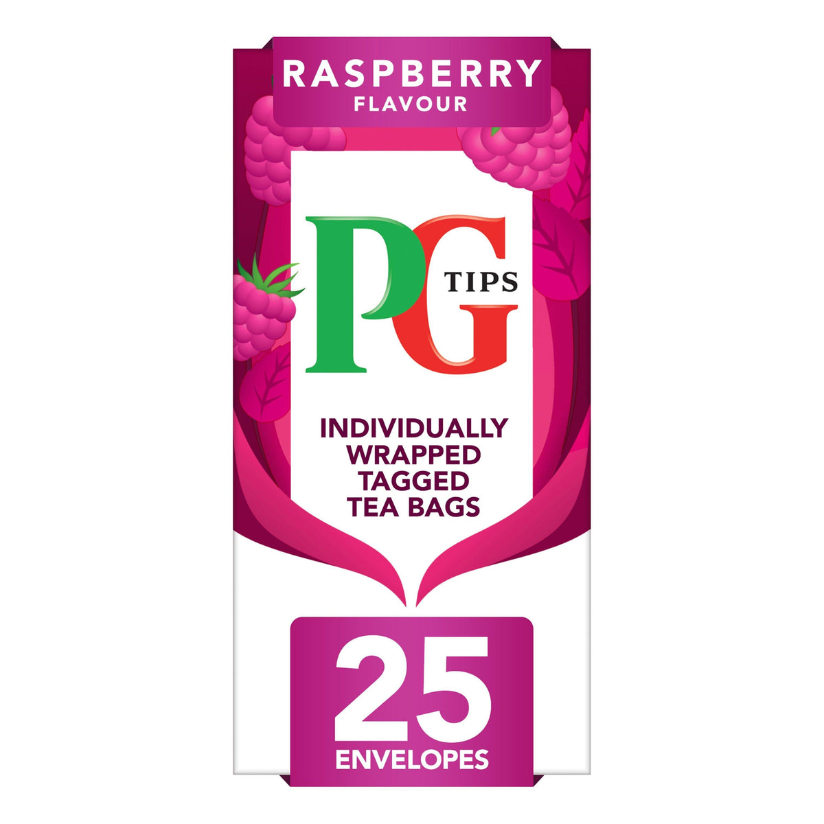 PG Tips Herbal: Raspberry Envelope Tea Bags - (Box of 25) – Business ...